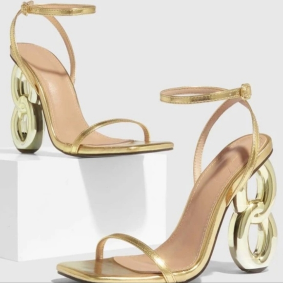Shoes | Metallic Gold Stiletto Heels | Poshmark
